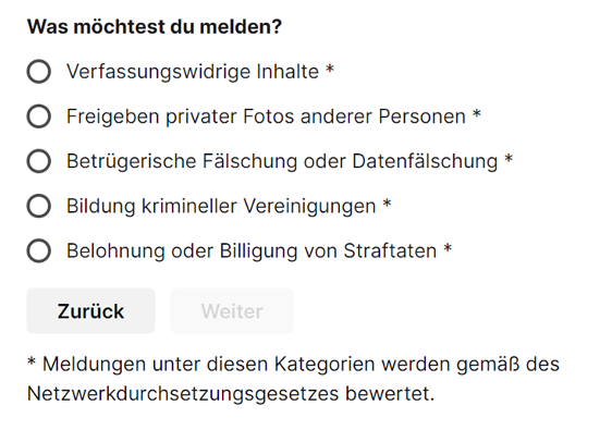 NetzDG-Transparenzbericht für das 1. Halbjahr 2022